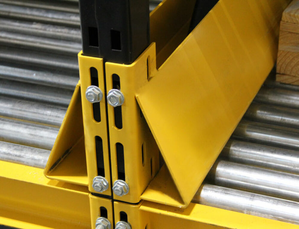 Metal Pallet Flow Stop - Concentric Storage Systems